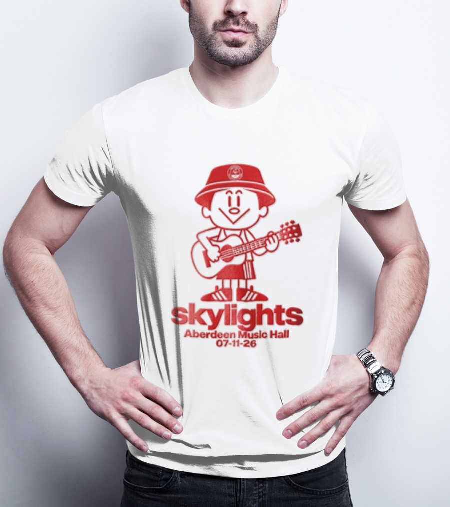 Skylights Aberdeen Music Hall 07/11/23 Boy Playing Guitar T-Shirt