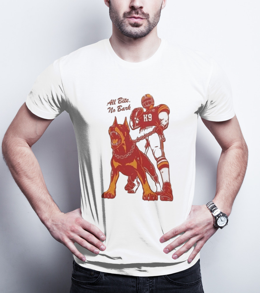Kenneth Walker III K9 All Bite No Bark Football Player And Dog T-Shirt