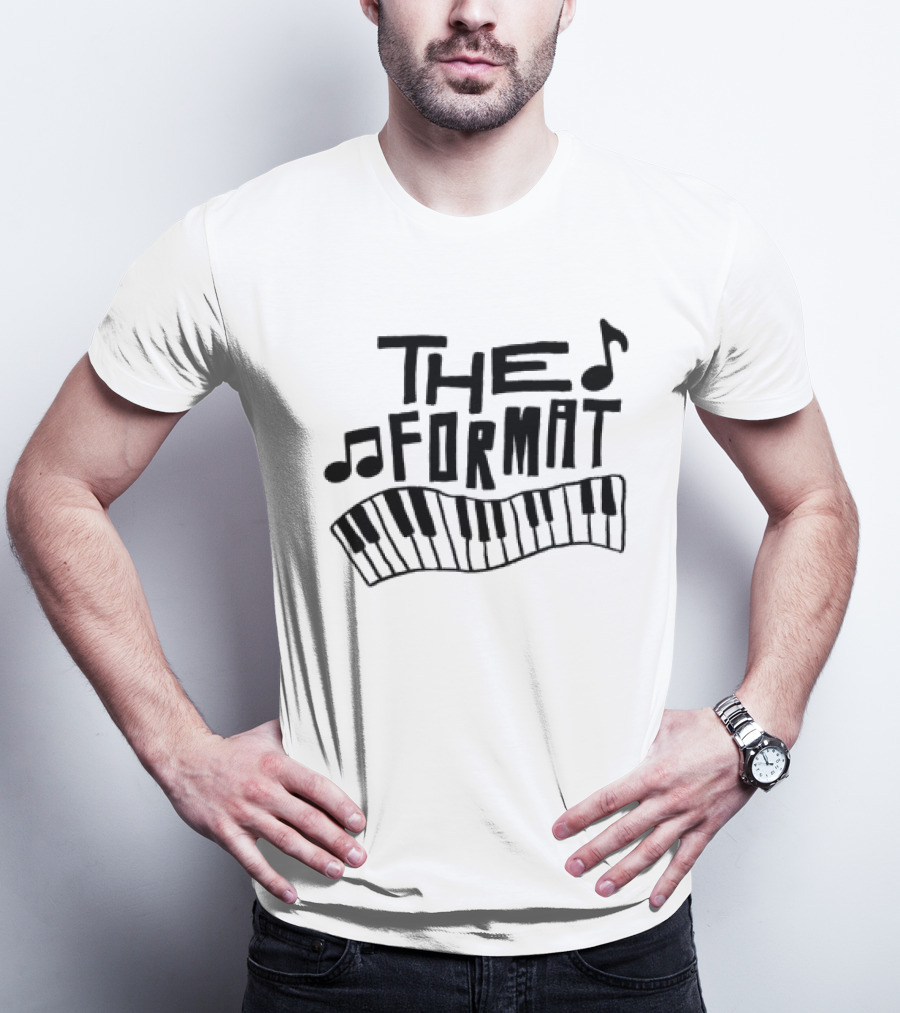 The Format Piano Music Notes Ringer T-Shirt