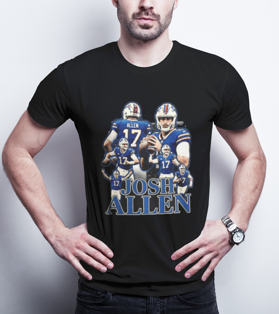 Josh Allen Buffalo Bills Multiple Poses 17 Football T-Shirt
