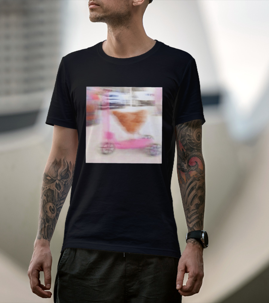 Chicken Riding Pink Scooter T-Shirt