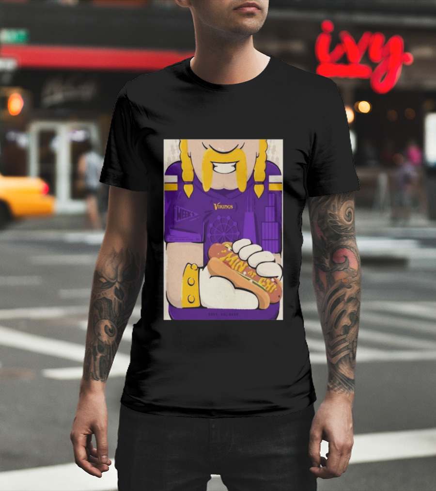 Minnesota Vikings Vs Chicago Bears September 20 2026 Soldier Field Chicago Illinois NFL Week 3 Event T-Shirt