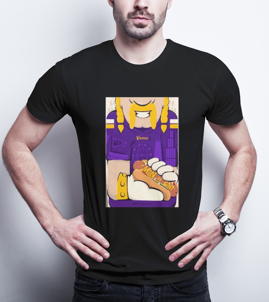 Minnesota Vikings Vs Chicago Bears September 20 2026 Soldier Field Chicago Illinois NFL Week 3 Event T-Shirt