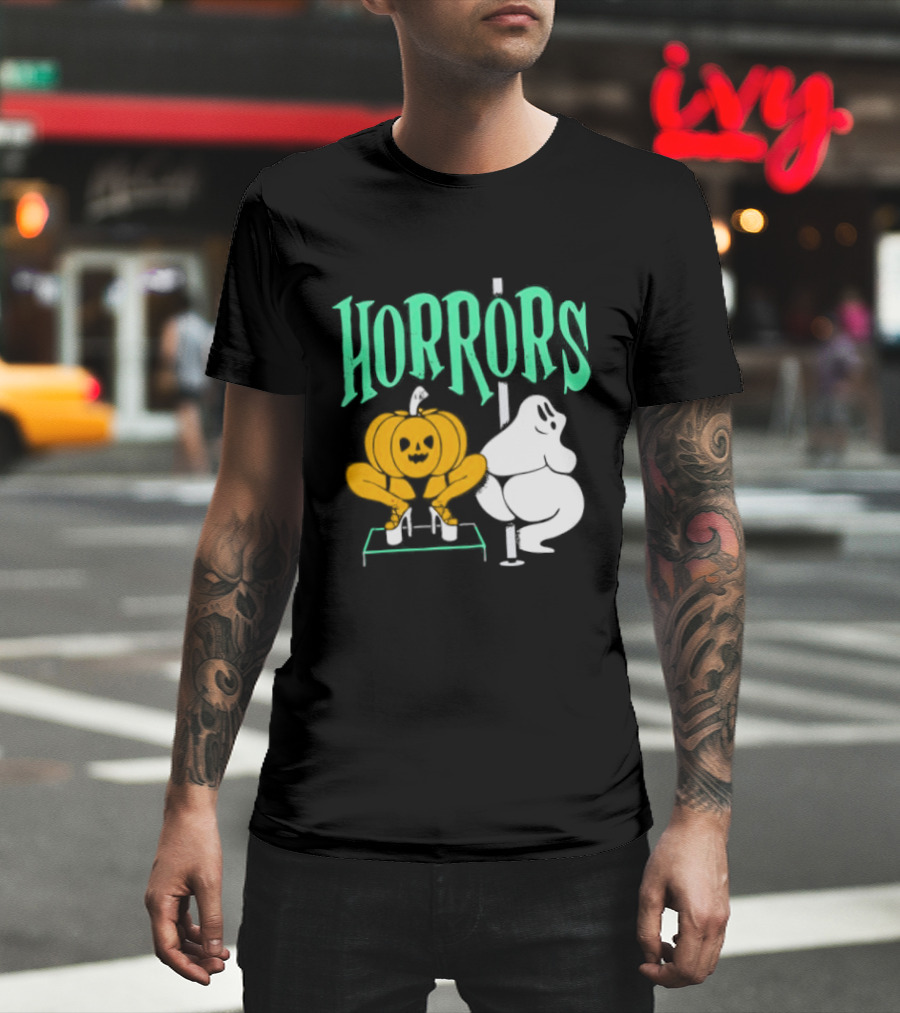 Horrors Halloween Meme Creepy Pumpkin Toilet Humor T-Shirt