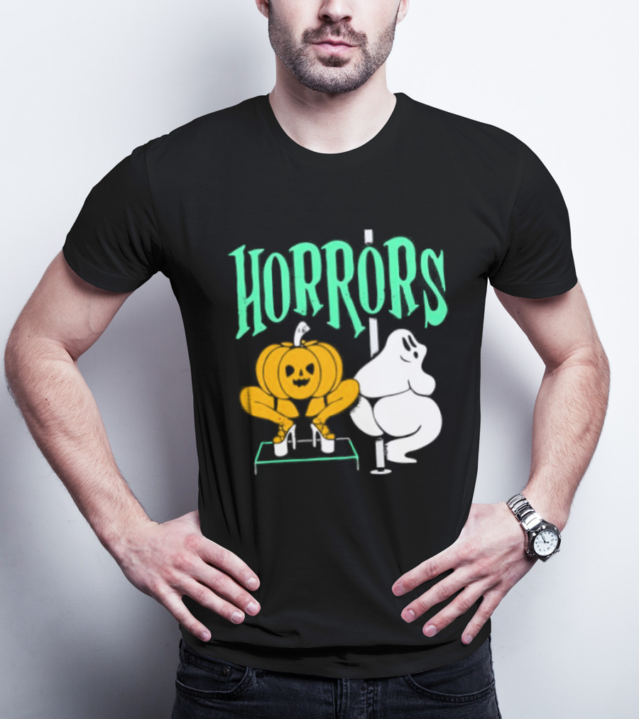 Horrors Halloween Meme Creepy Pumpkin Toilet Humor T-Shirt