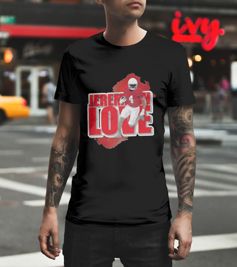 Jeremiyah Love Arizona Cardinals Football Number 4 Player T-Shirt