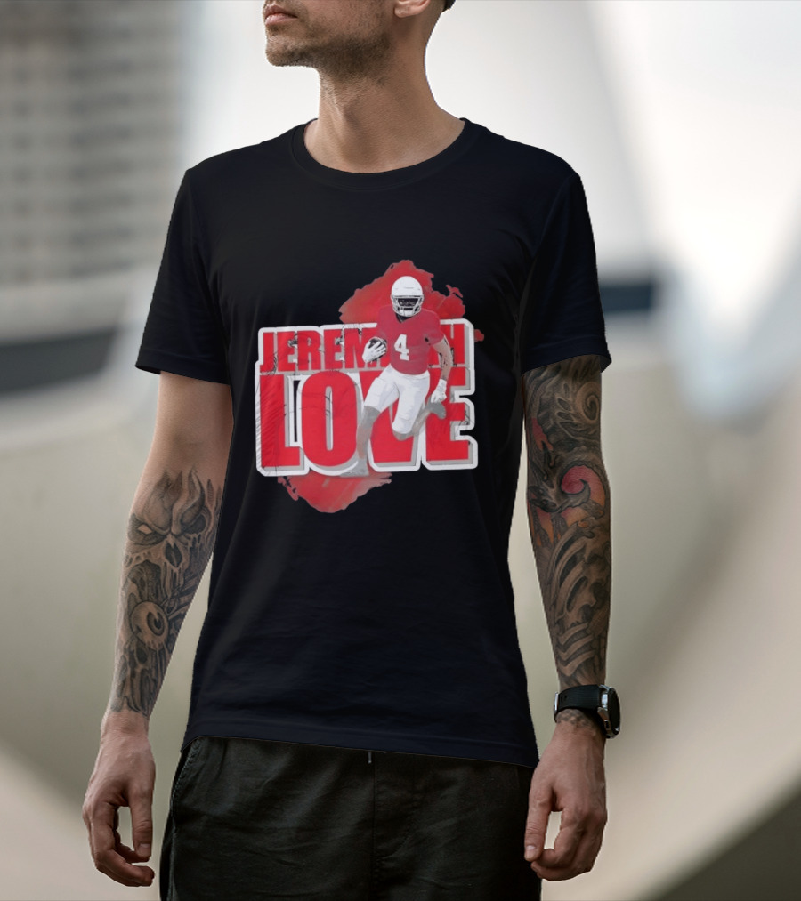 Jeremiyah Love Arizona Cardinals Football Number 4 Player T-Shirt