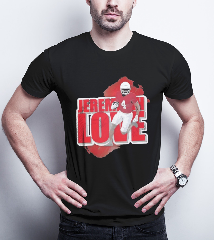 Jeremiyah Love Arizona Cardinals Football Number 4 Player T-Shirt