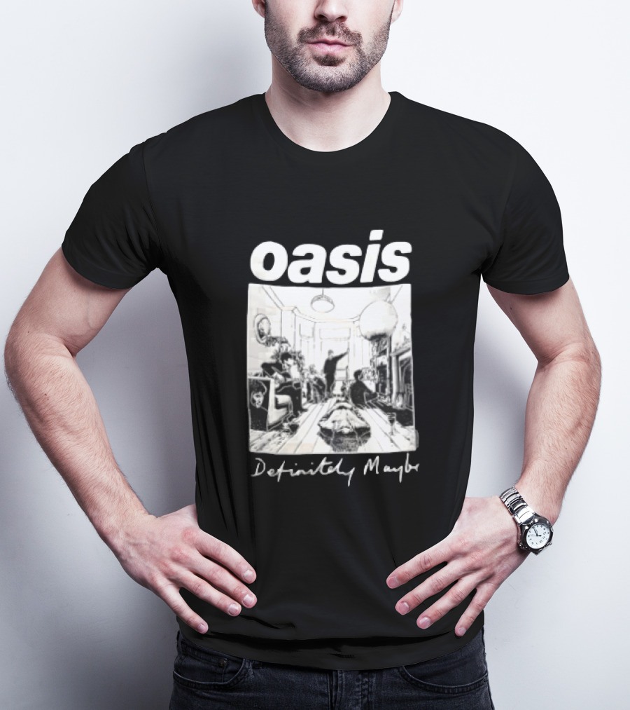 Oasis Definitely Maybe Living Room Scene T-Shirt