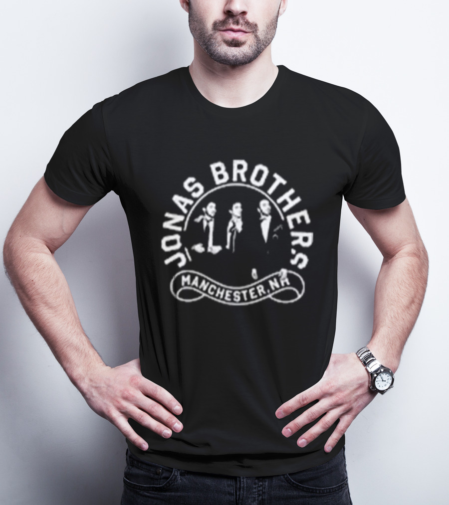 Jonas Brothers Manchester New Hampshire Sep 26 2026 SNHU Arena Burning Up Tour All Over Again T-Shirt