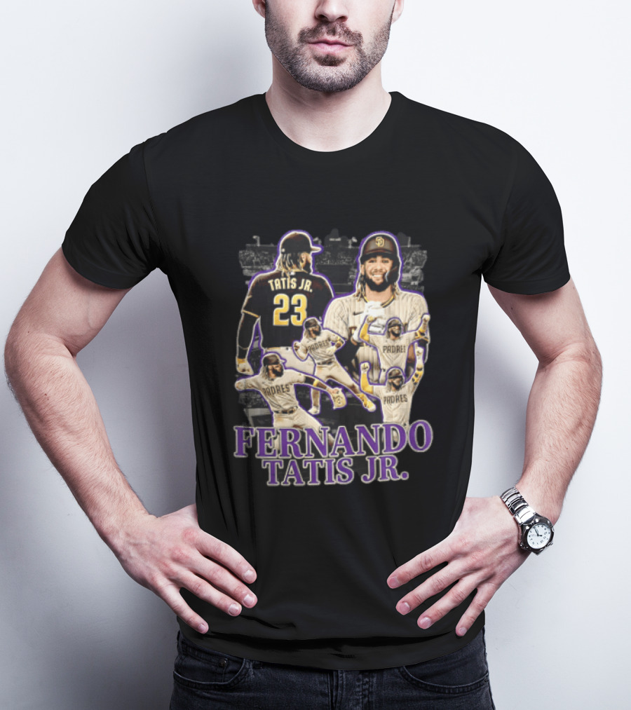 Fernando Tatis Jr San Diego Padres Baseball Player Multiple Images T-Shirt