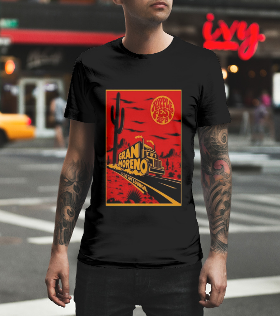 Gran Moreno Ripplefest Texas The Far Out Lounge September 19 2026 T-Shirt