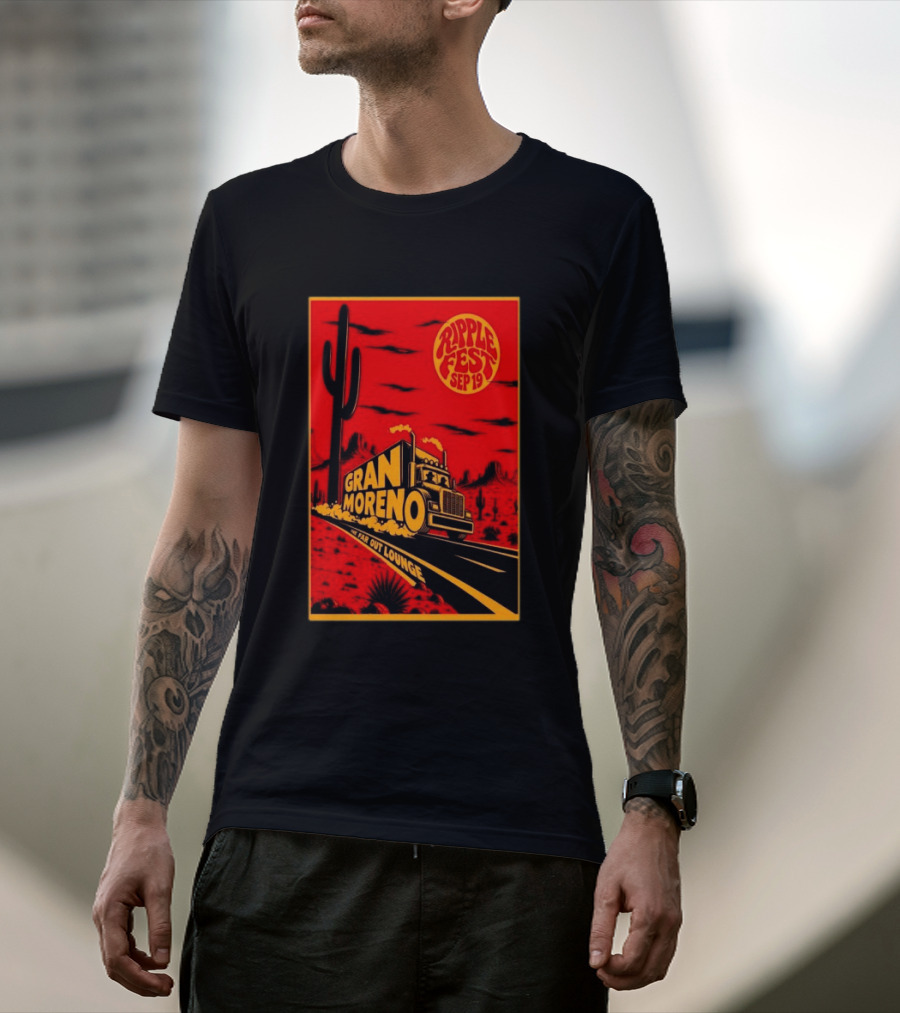 Gran Moreno Ripplefest Texas The Far Out Lounge September 19 2026 T-Shirt