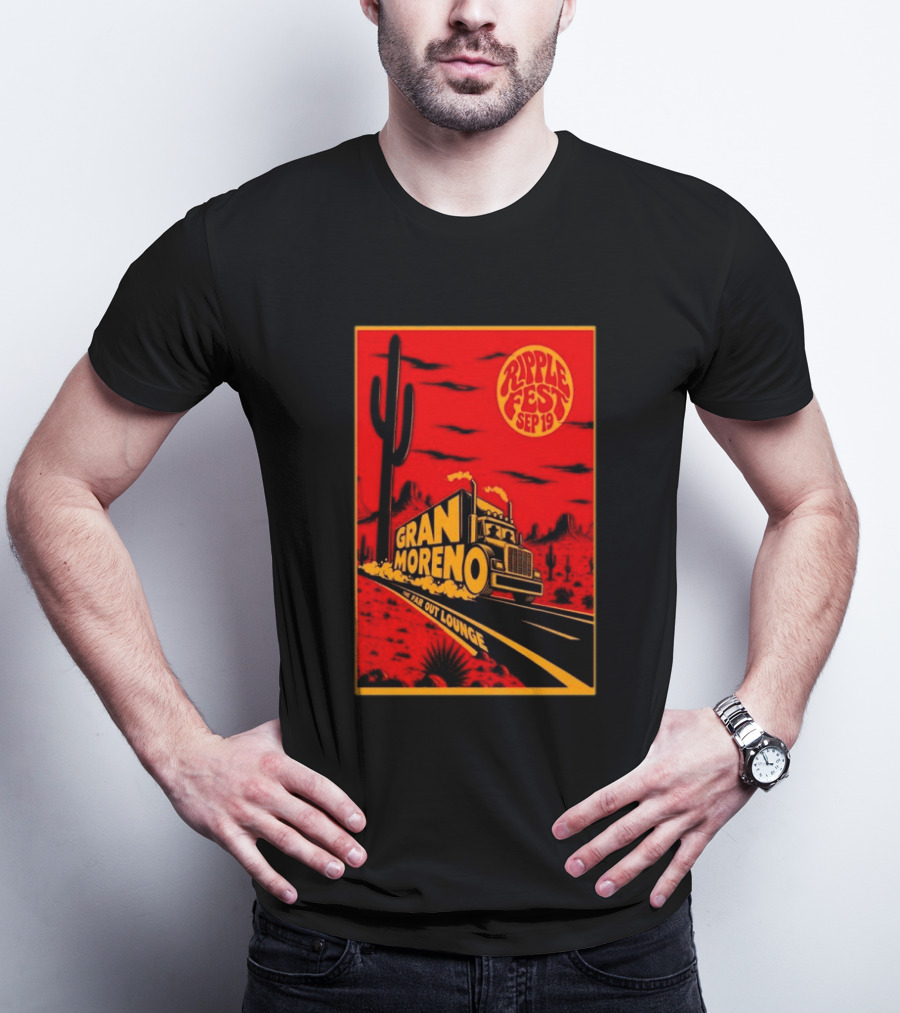 Gran Moreno Ripplefest Texas The Far Out Lounge September 19 2026 T-Shirt
