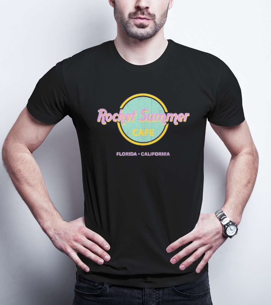 Rocket Summer Cafe Florida California T-Shirt
