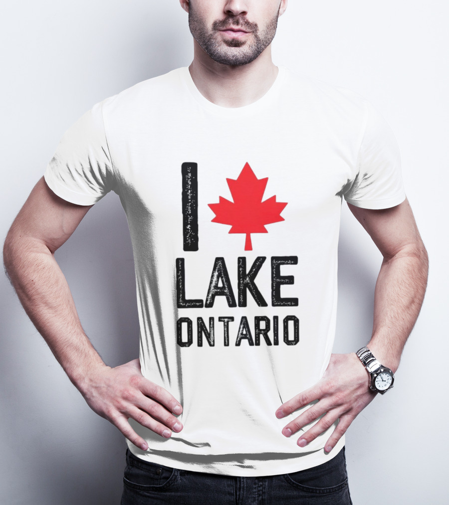 I Love Lake Ontario Maple Leaf Canada T-Shirt