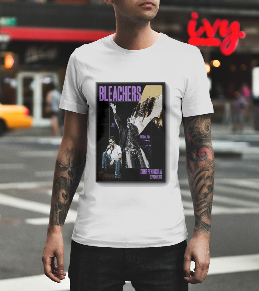 Bleachers Live Tacoma WA Dune Peninsula September 19 T-Shirt