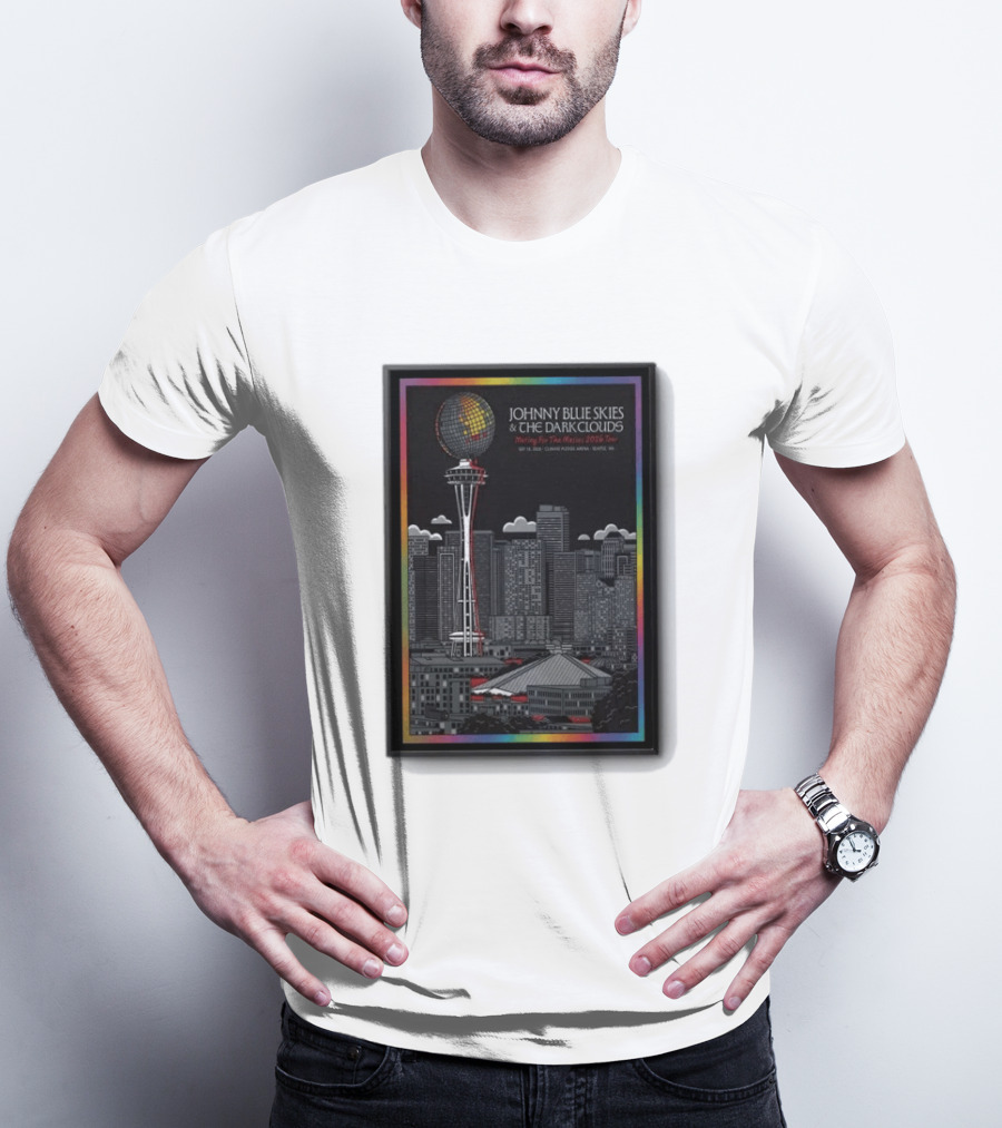 Johnny Blue Skies & The Dark Clouds Meeting For The Moment Seattle 2026 Tour Concert T-Shirt