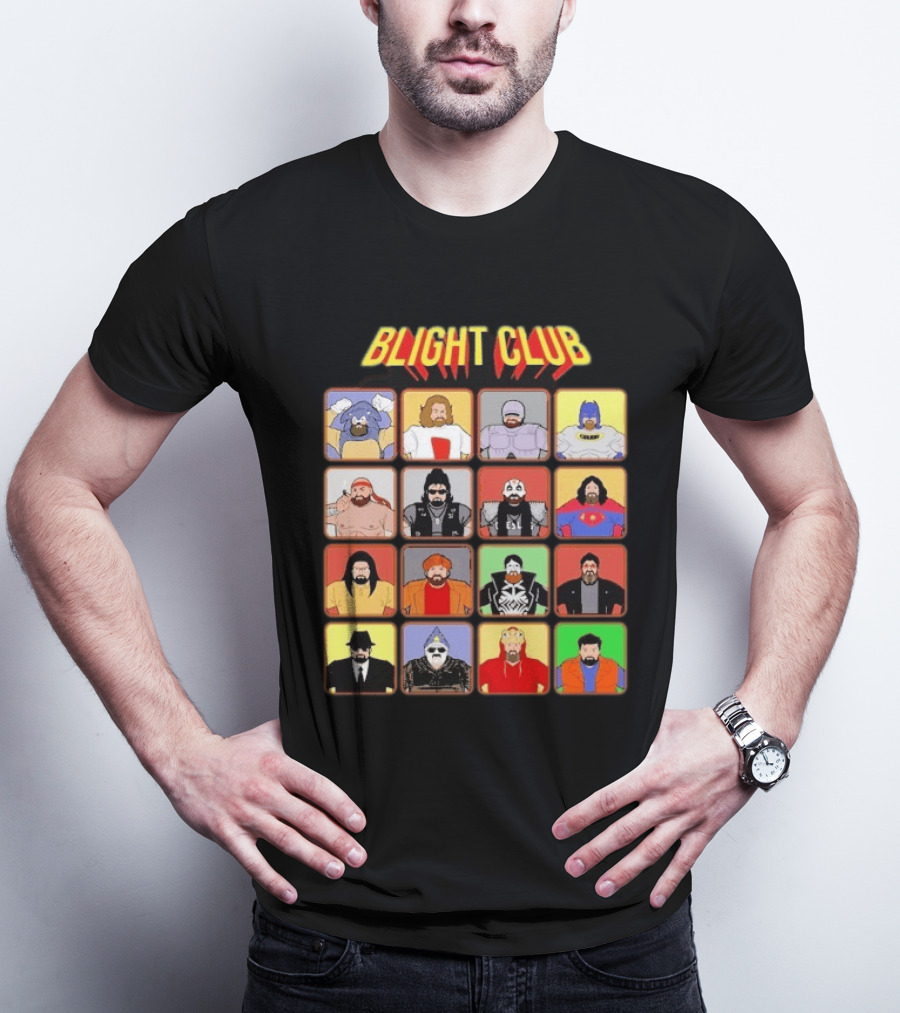 Blight Club Blighty Bunch Iconic Characters Ensemble T-Shirt
