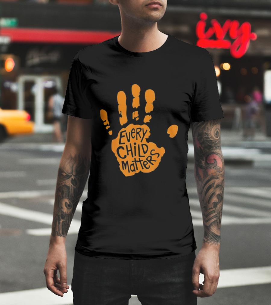 Every Child Matters Orange Handprint T-Shirt