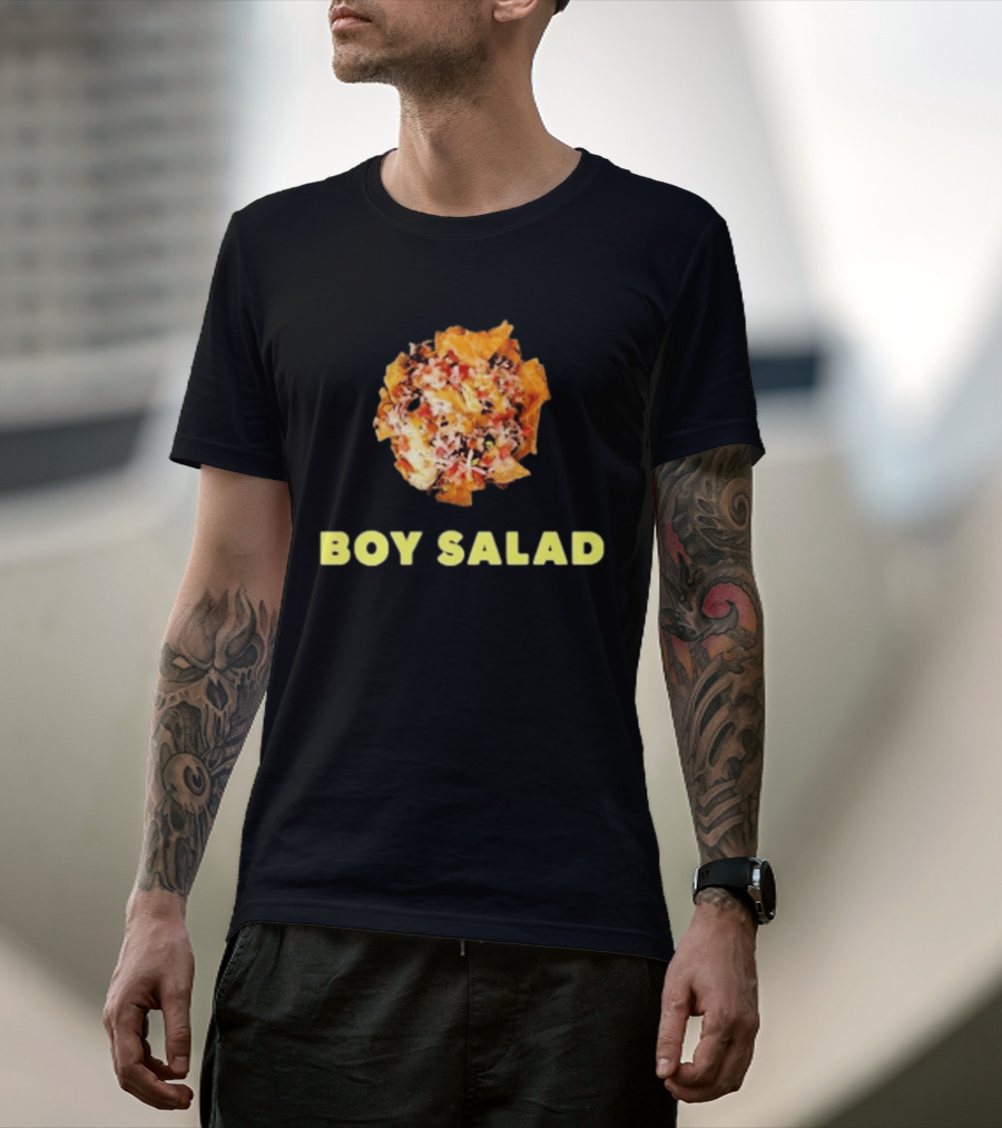 Giant Bomb Boy Salad Colorful Text Nachos T-Shirt
