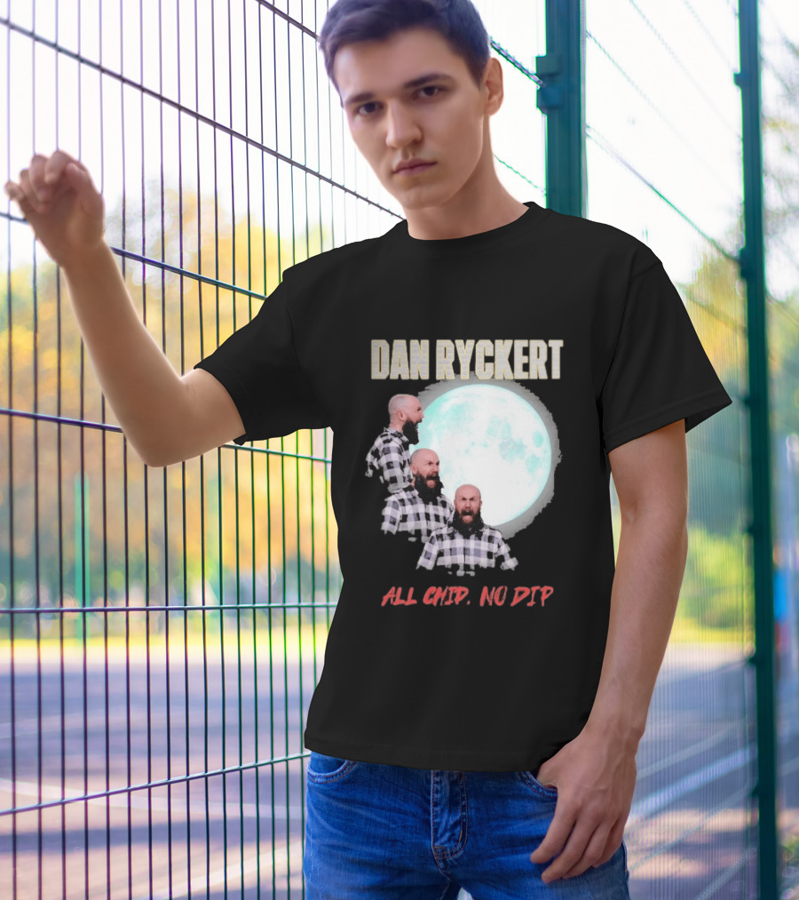 Dan Ryckert All Chip No Dip Plaid Moon Expression Series T-Shirt