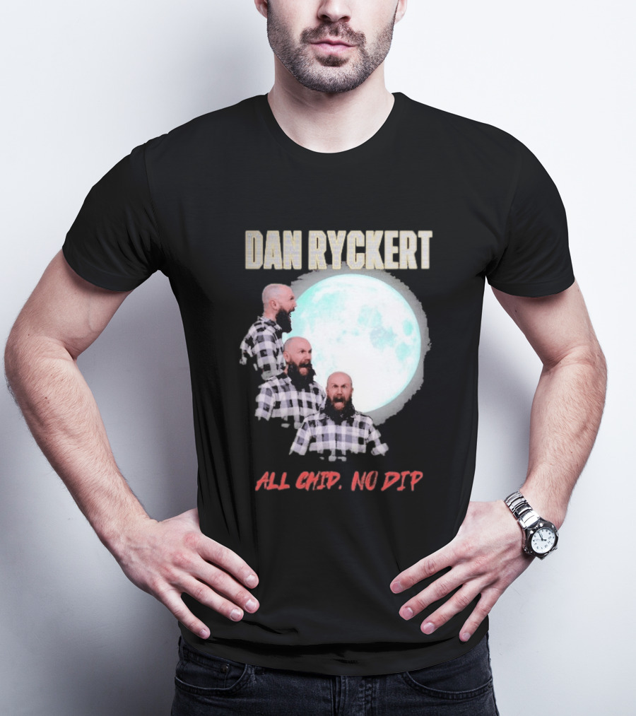 Dan Ryckert All Chip No Dip Plaid Moon Expression Series T-Shirt