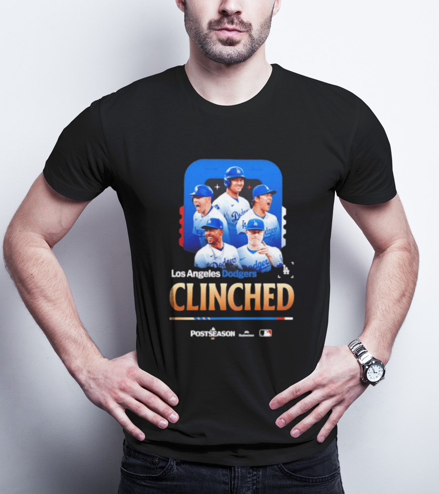 Los Angeles Dodgers Clinched 2026 MLB Postseason Celebration T-Shirt
