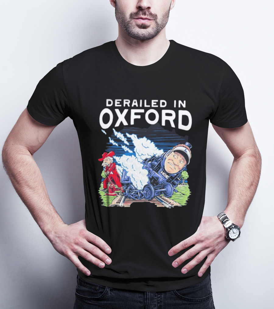 Derailed In Oxford Ole Miss Rebels Train Image T-Shirt