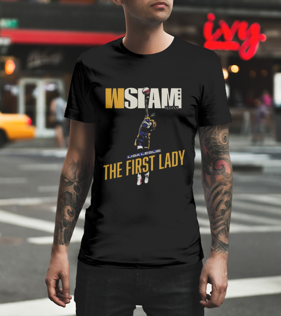 Slam Los Angeles Lisa Leslie The First Lady Court Origins Cover T-Shirt