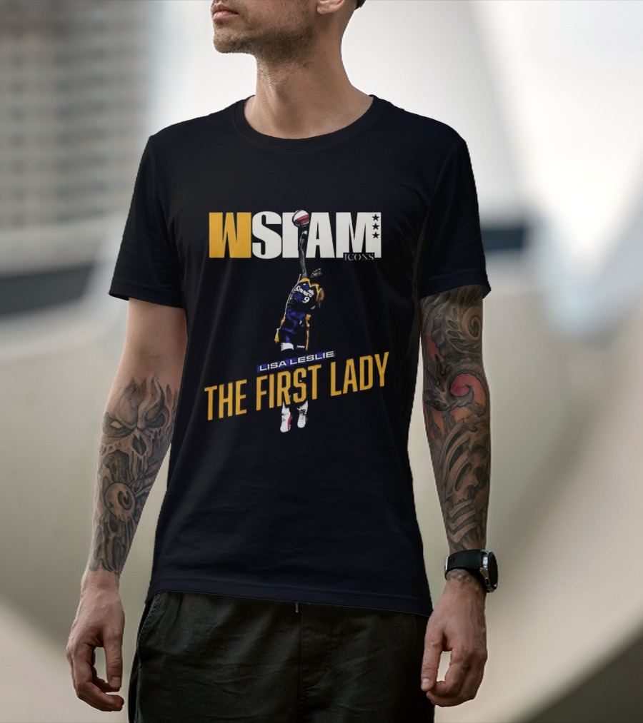Slam Los Angeles Lisa Leslie The First Lady Court Origins Cover T-Shirt