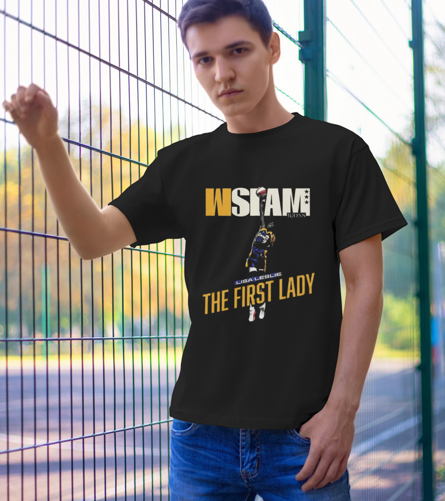 Slam Los Angeles Lisa Leslie The First Lady Court Origins Cover T-Shirt