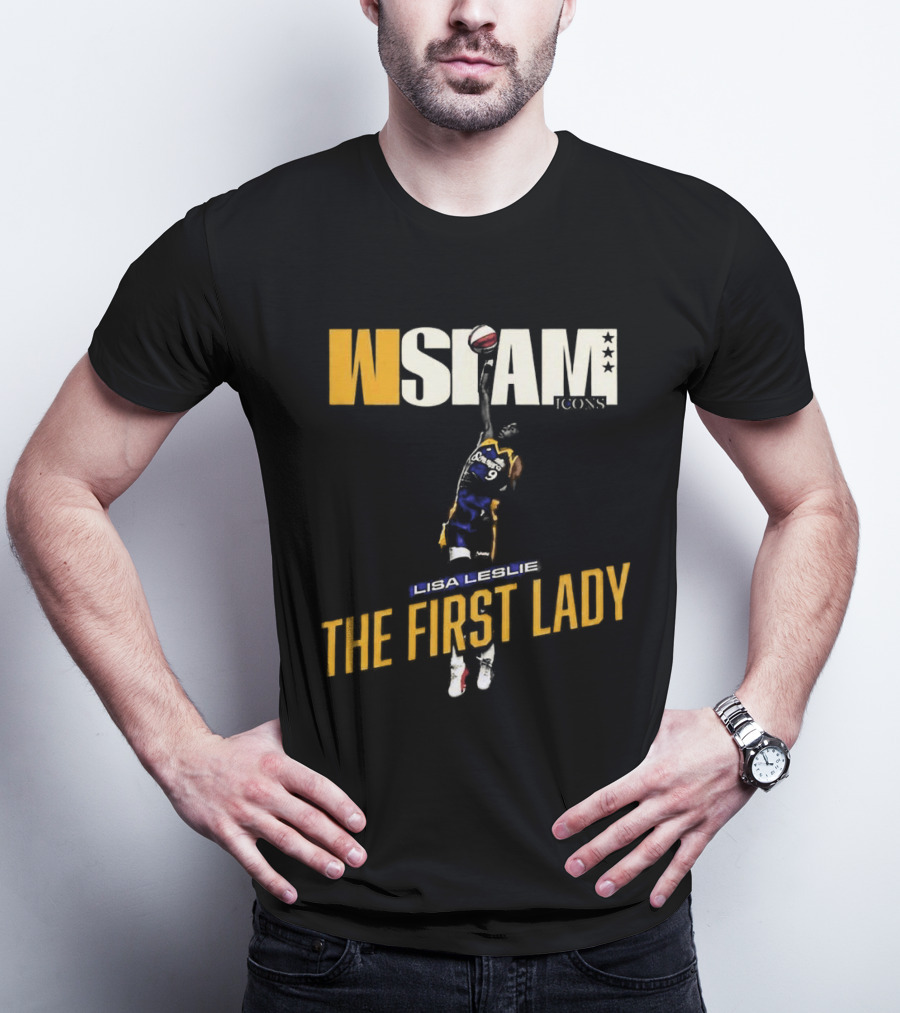 Slam Los Angeles Lisa Leslie The First Lady Court Origins Cover T-Shirt