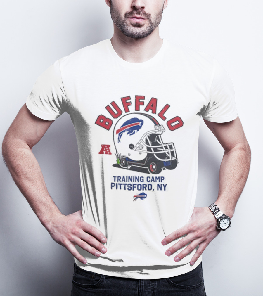 Buffalo Bills Training Camp 2026 Pittsford NY NFL Football Helmet T-Shirt