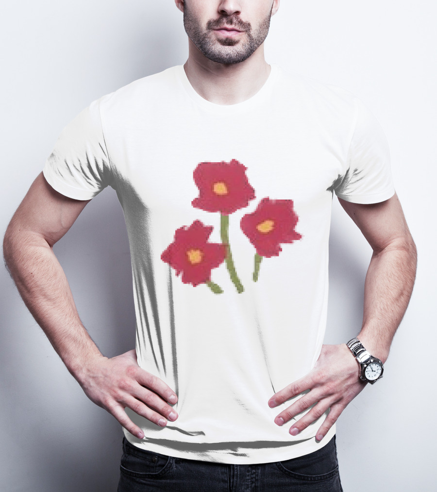 Ellie Holcomb Flowers For No Reason Red Poppies T-Shirt