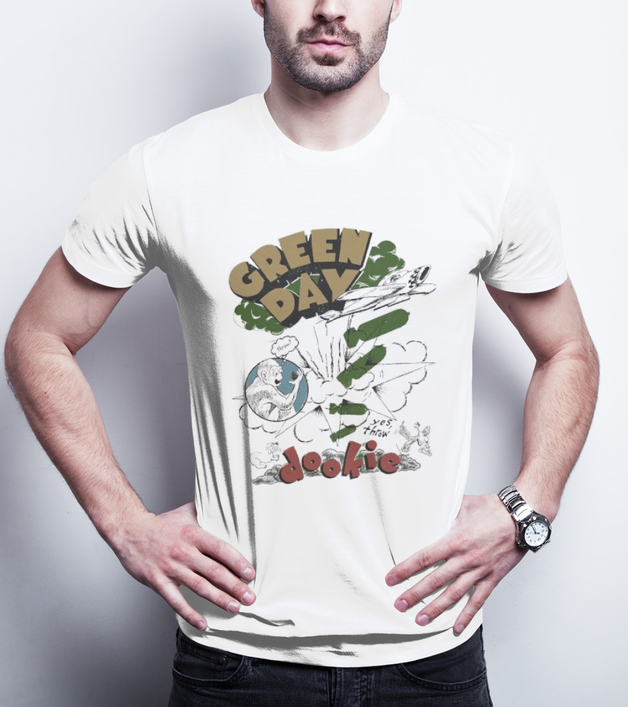 Green Day Dookie Explosion Earth Juniors Throw T-Shirt