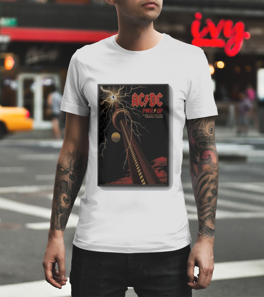 AC DC PWR UP Toronto Canada 2026 Rogers Stadium Concert T-Shirt