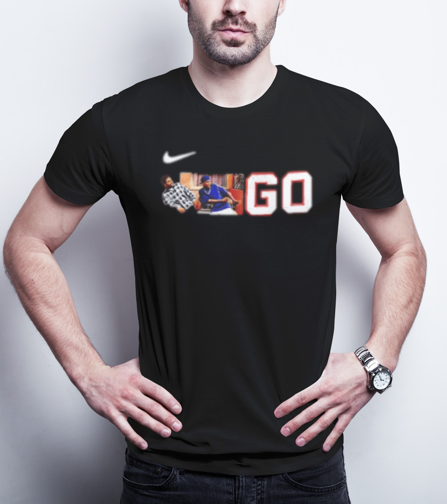 Nike Chicago Bears Meme Two Men Pointing GO Scene T-Shirt