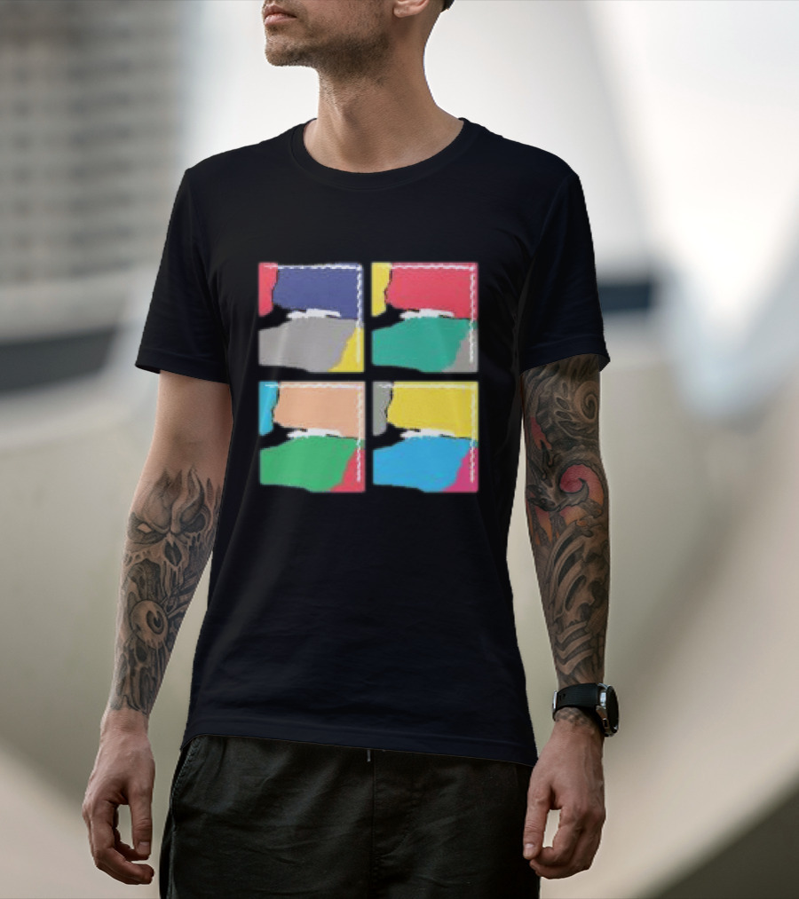 Genesis Abacab 45th Anniversary Multicolor Blocks T-Shirt