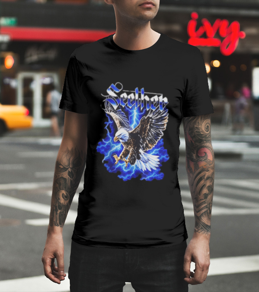 Seether Eagle Lightning Alternative Metal Band T-Shirt