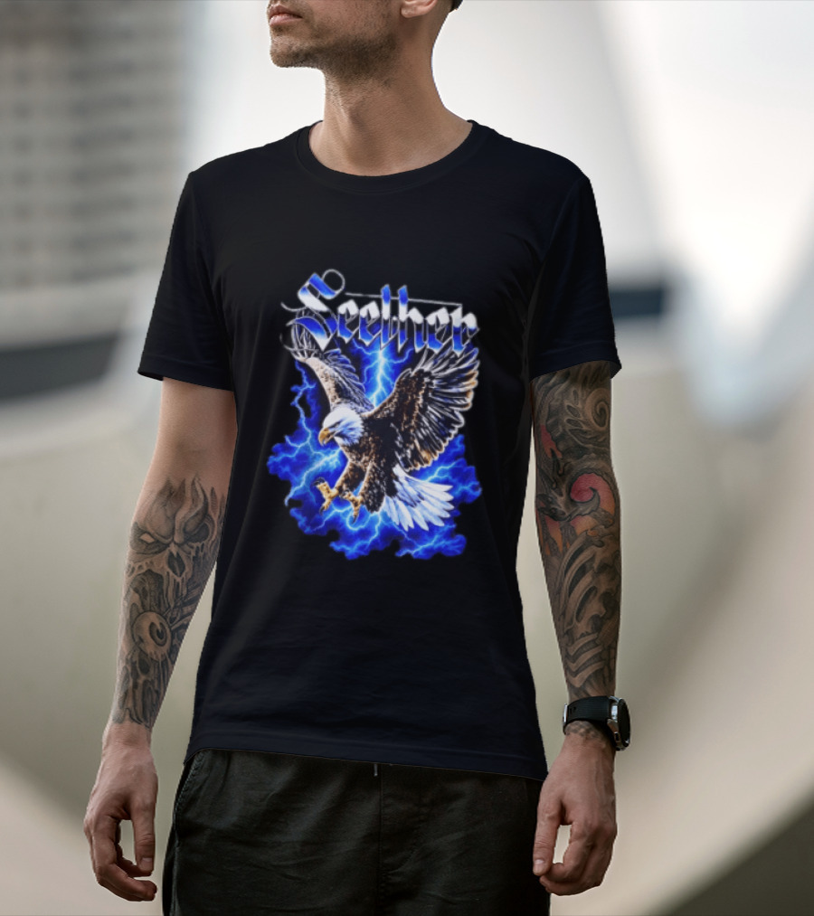 Seether Eagle Lightning Alternative Metal Band T-Shirt