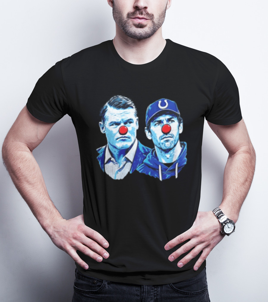 Indianapolis Colts Matt Ryan Red Clown Noses Two Men T-Shirt