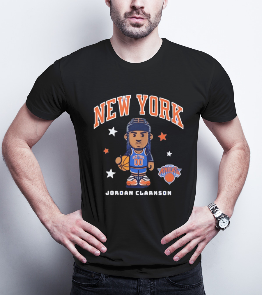 New York Knicks Jordan Clarkson Cartoon T-Shirt