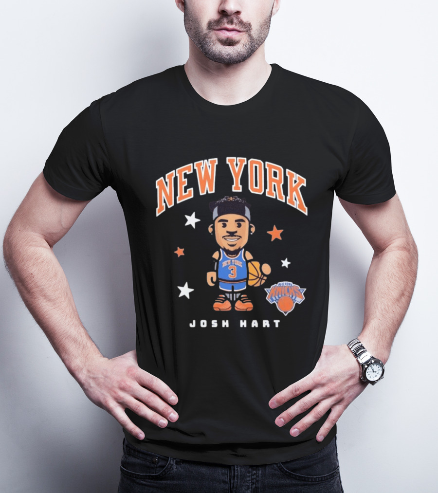 New York Knicks Josh Hart No 3 Basketball T-Shirt