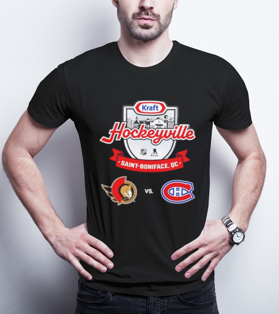 Kraft Hockeyville Saint Boniface QC Ottawa Senators Vs Montreal Canadiens NHL AHL Matchup T-Shirt