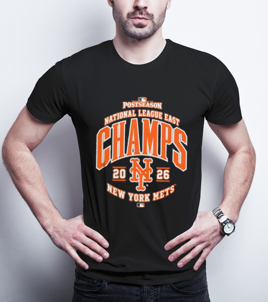 New York Mets 2026 National League East Champs Postseason T-Shirt