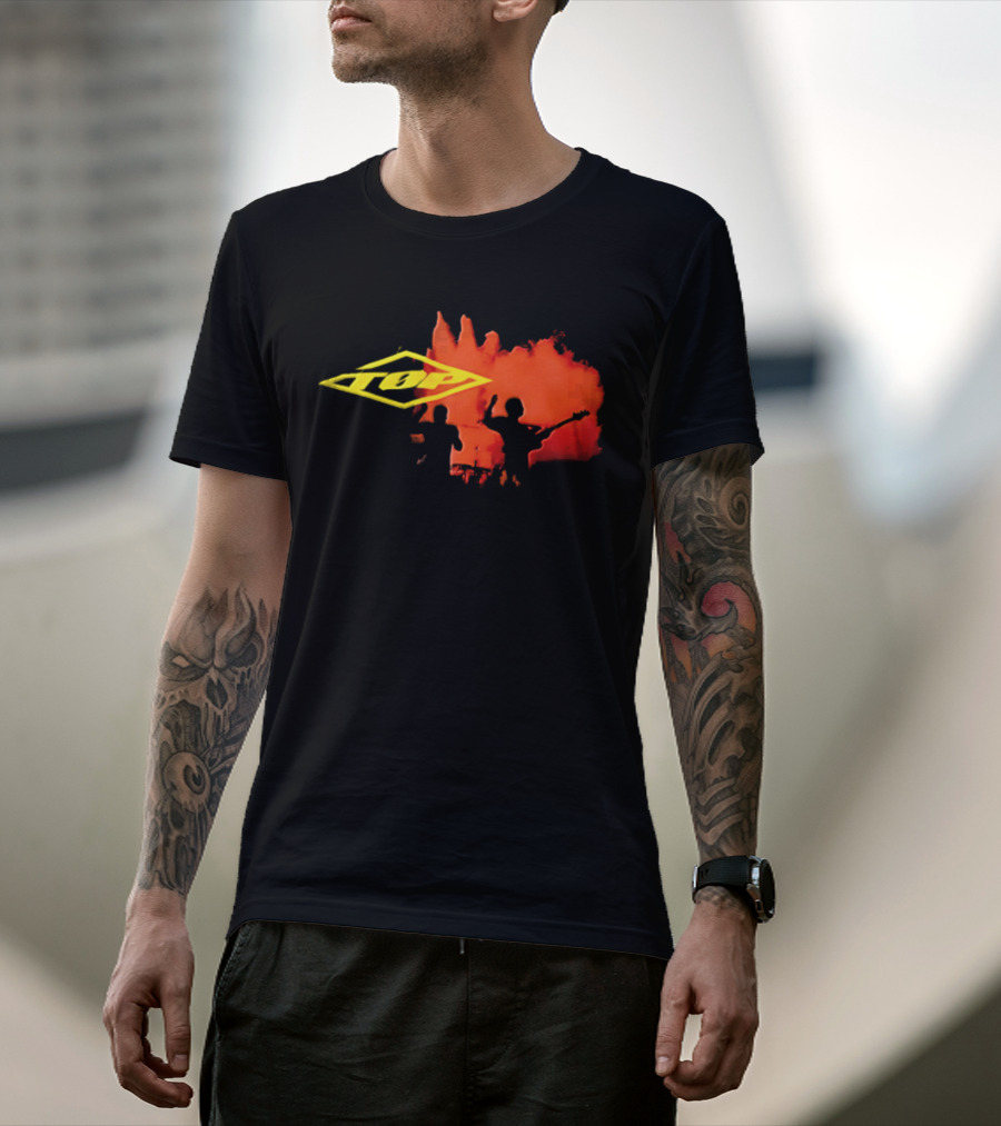 Twenty One Pilots Top Logo Red Splash T-Shirt