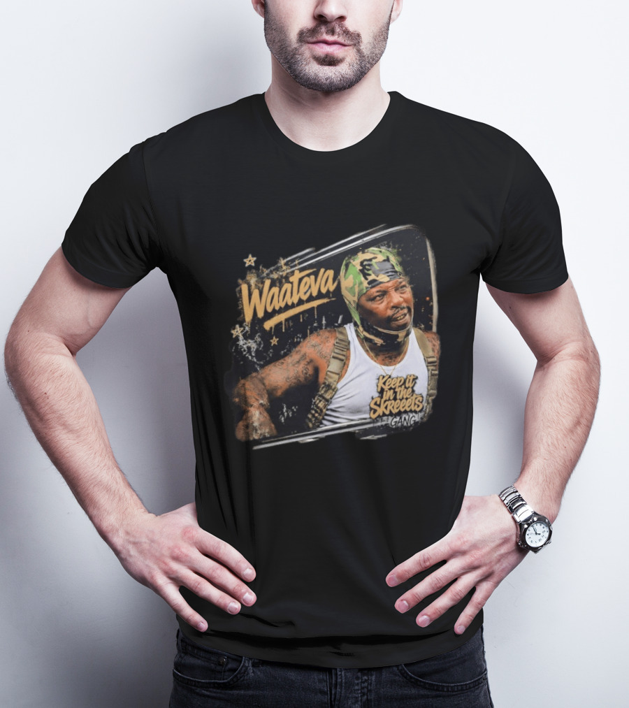 Waateva Keep It In The Skreeets Gang Camouflage Bandana T-Shirt