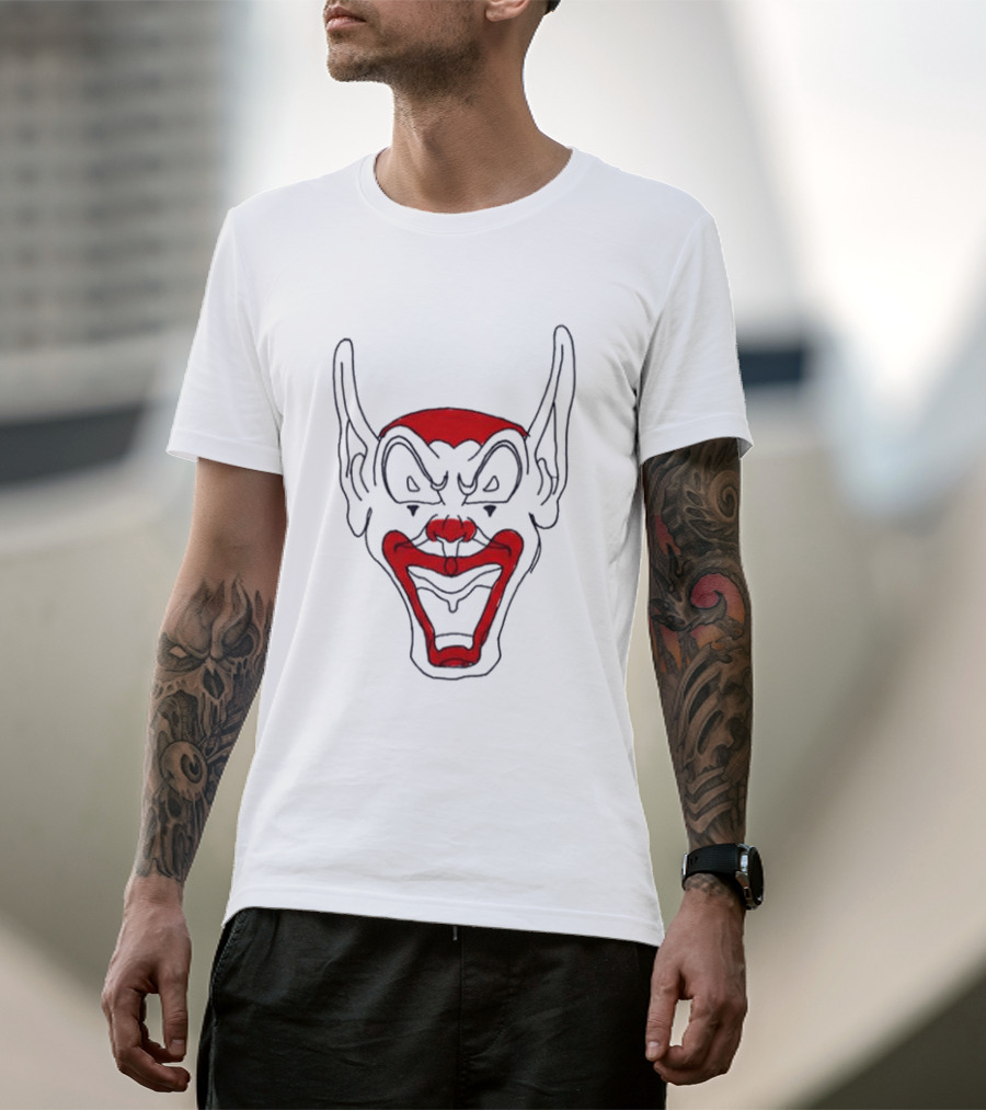 Asspizza Goblin Clown Earred Mask Red Black T-Shirt