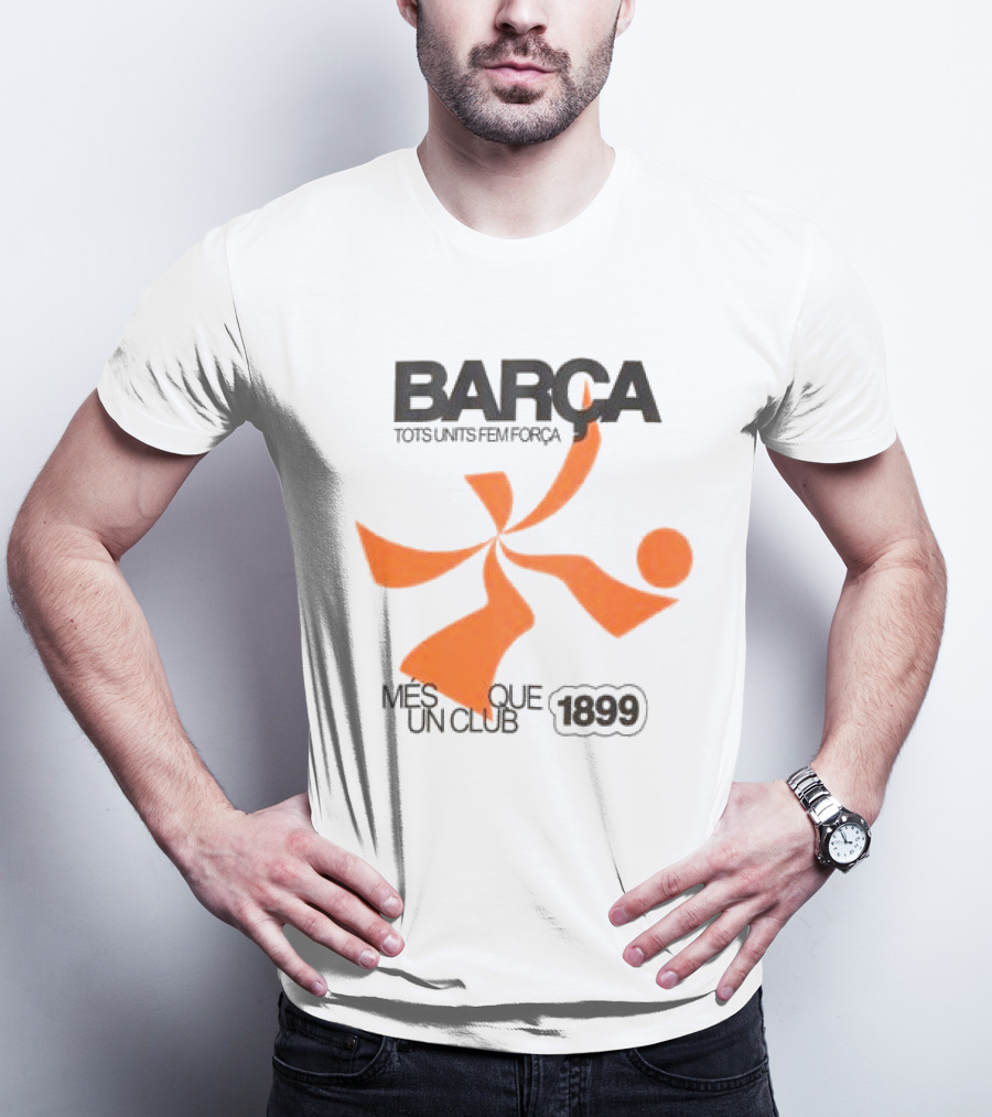 BARÇA Tots Units Fem Força Més Que Un Club 1899 Ecru Pulse Motion T-Shirt